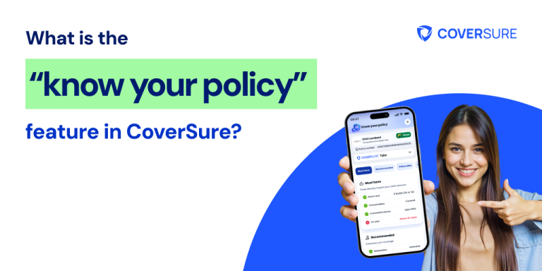 What is the “Know Your Policy” feature in CoverSure? - CoverSure